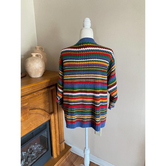 Jacque & Koko | Sweaters | Jacque Koko Vintage Multicolor Striped ...